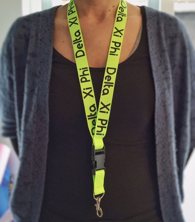 Personalized Fraternity Lanyards Custom Student Lanyard - Etsy