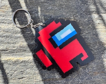 Among Us Keychain Bead Art - Etsy