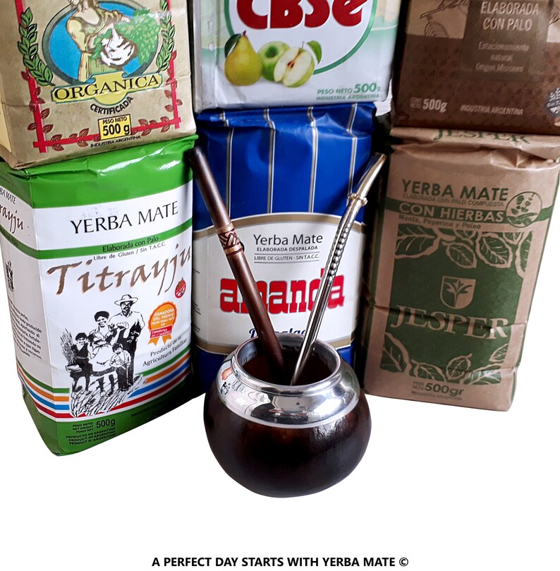 6 Yerba Mate Bags ALL TYPES Sample Kit Dark Brown Mate | Etsy