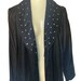 Vintage Black Velvet Duster Blazer Large Lapel With the Good ...