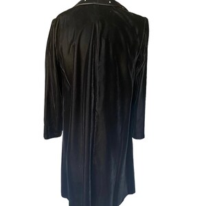 Vintage Black Velvet Duster Blazer Large Lapel With the Good ...