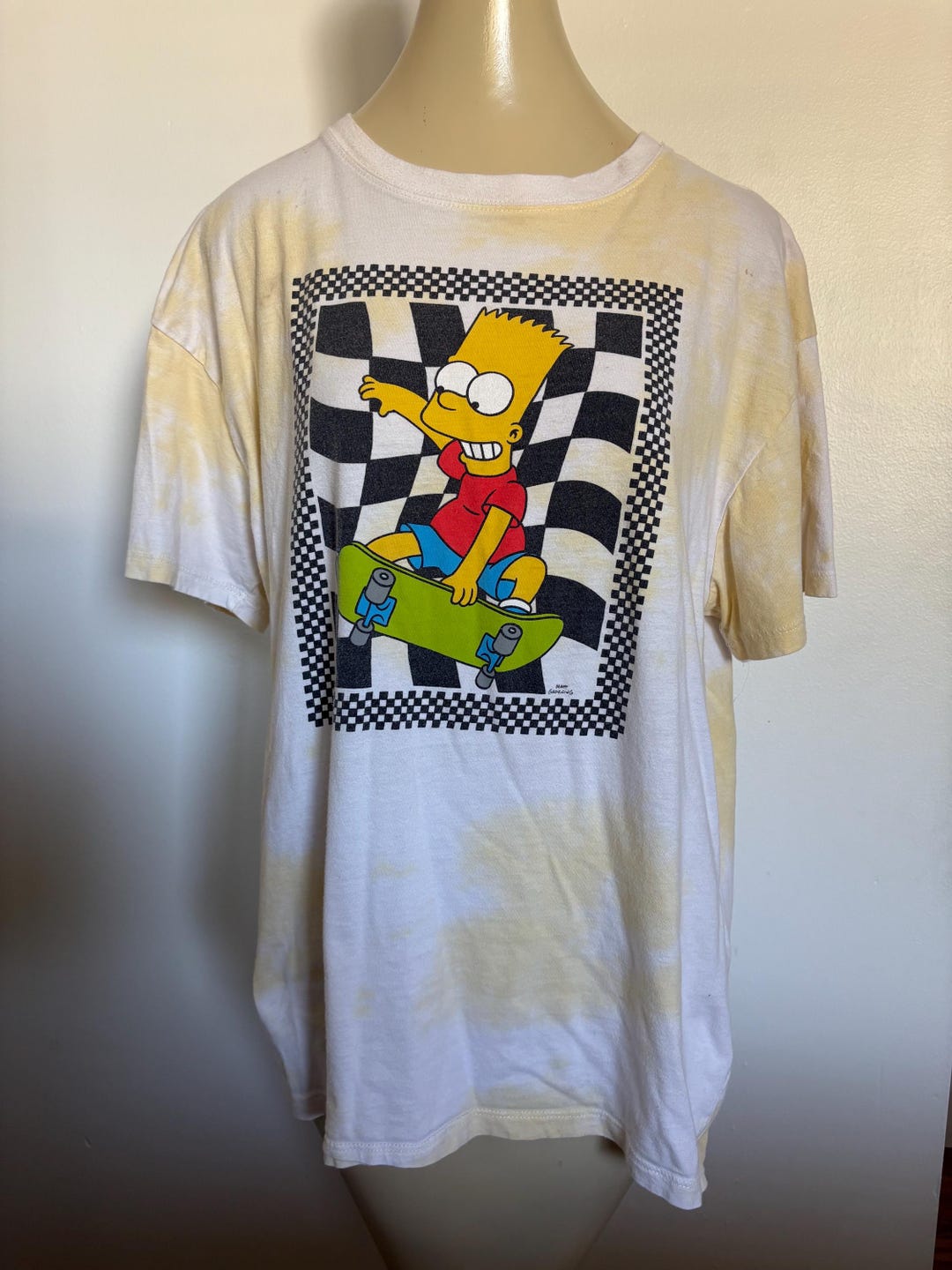 Vintage Bart Simpson Shirt the Simpsons Tag Soft and Thin Skateboard ...