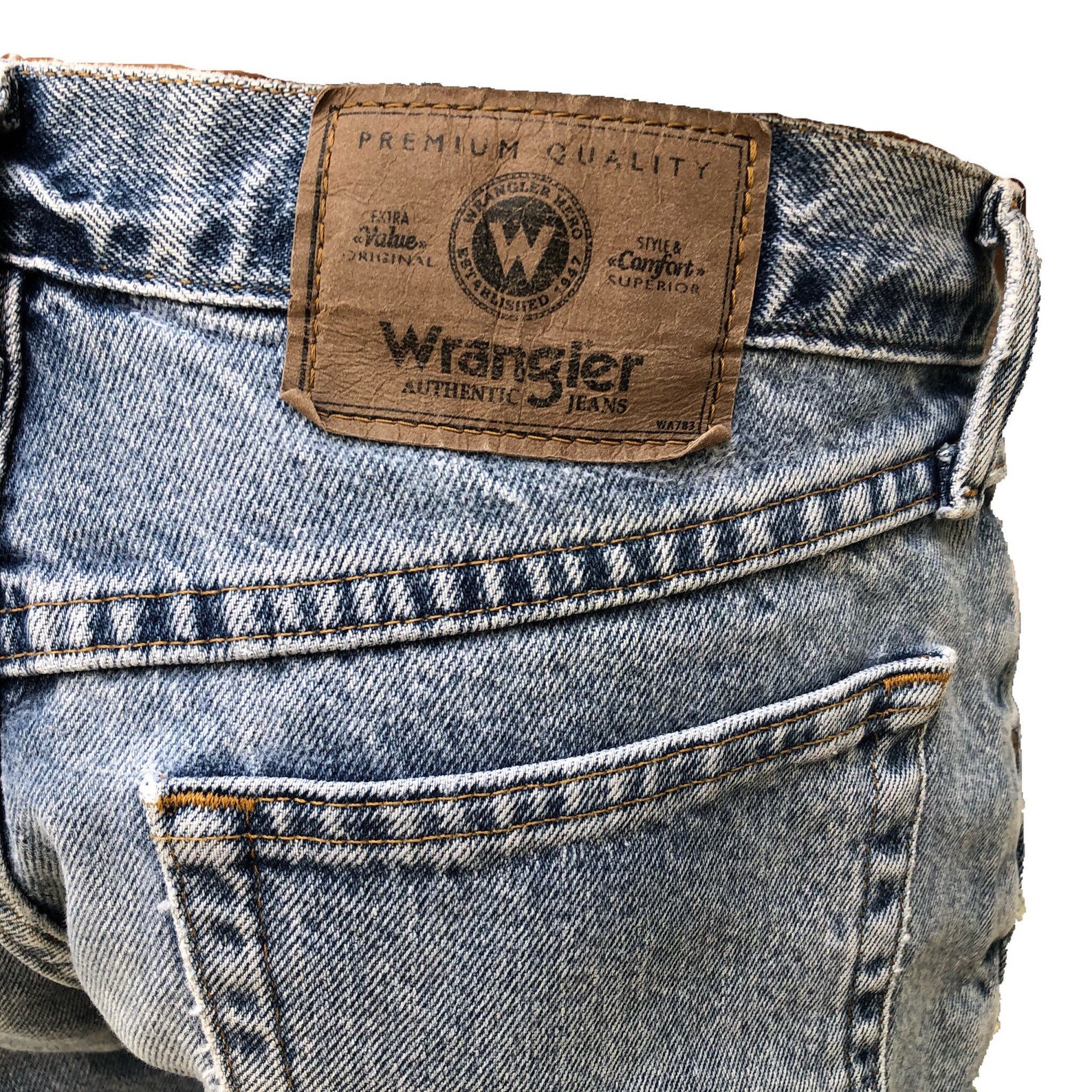 Vtg Wrangler Jeans 33 X 30 Classic Straight Fit Mens Womens - Etsy