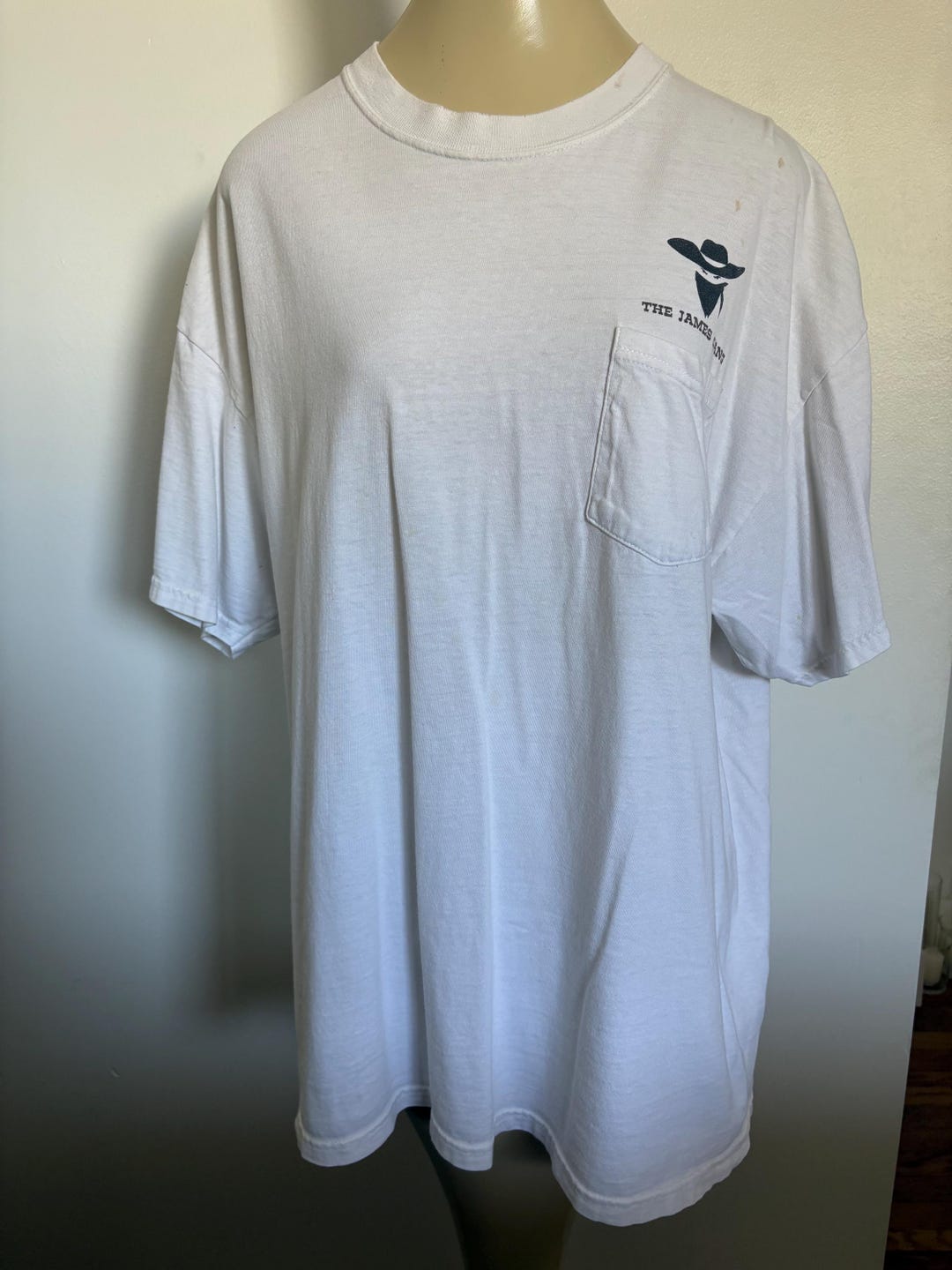 Vintage 90’s James Gang Outlaw Racing Tee Shirt T-shirt Front Pocket ...