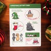 Printable Santa Cats Holiday Gift Tags Meowy Christmas - Etsy
