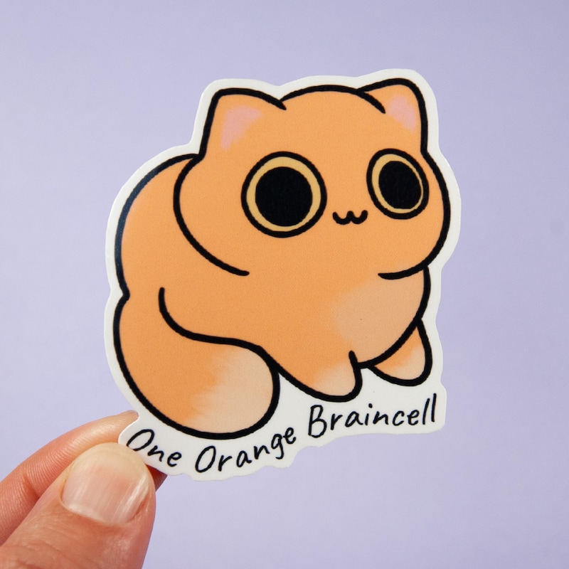 Ginger Cat Stickers Funny - Etsy