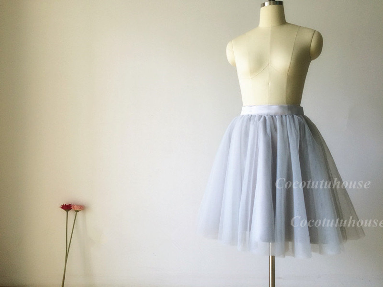 Grey Tulle Skirt/Women Tulle Skirt/ Women Tulle skirt/ Short | Etsy