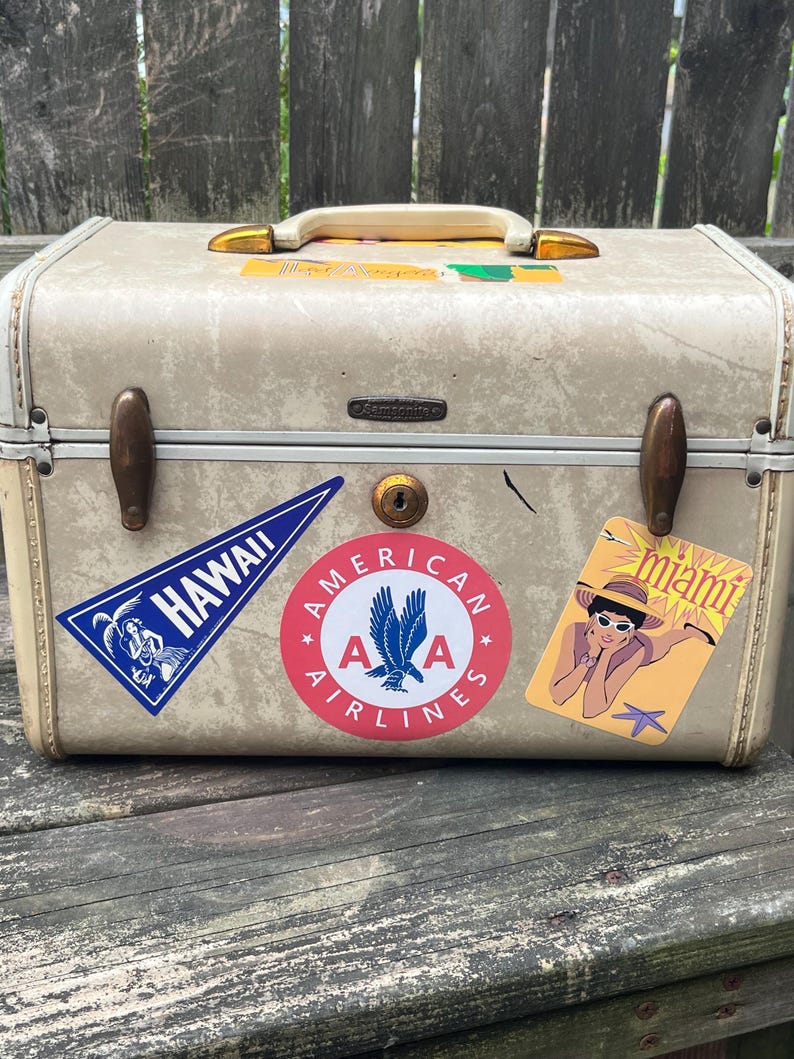 Samsonite Travel Train Case Retro - Etsy