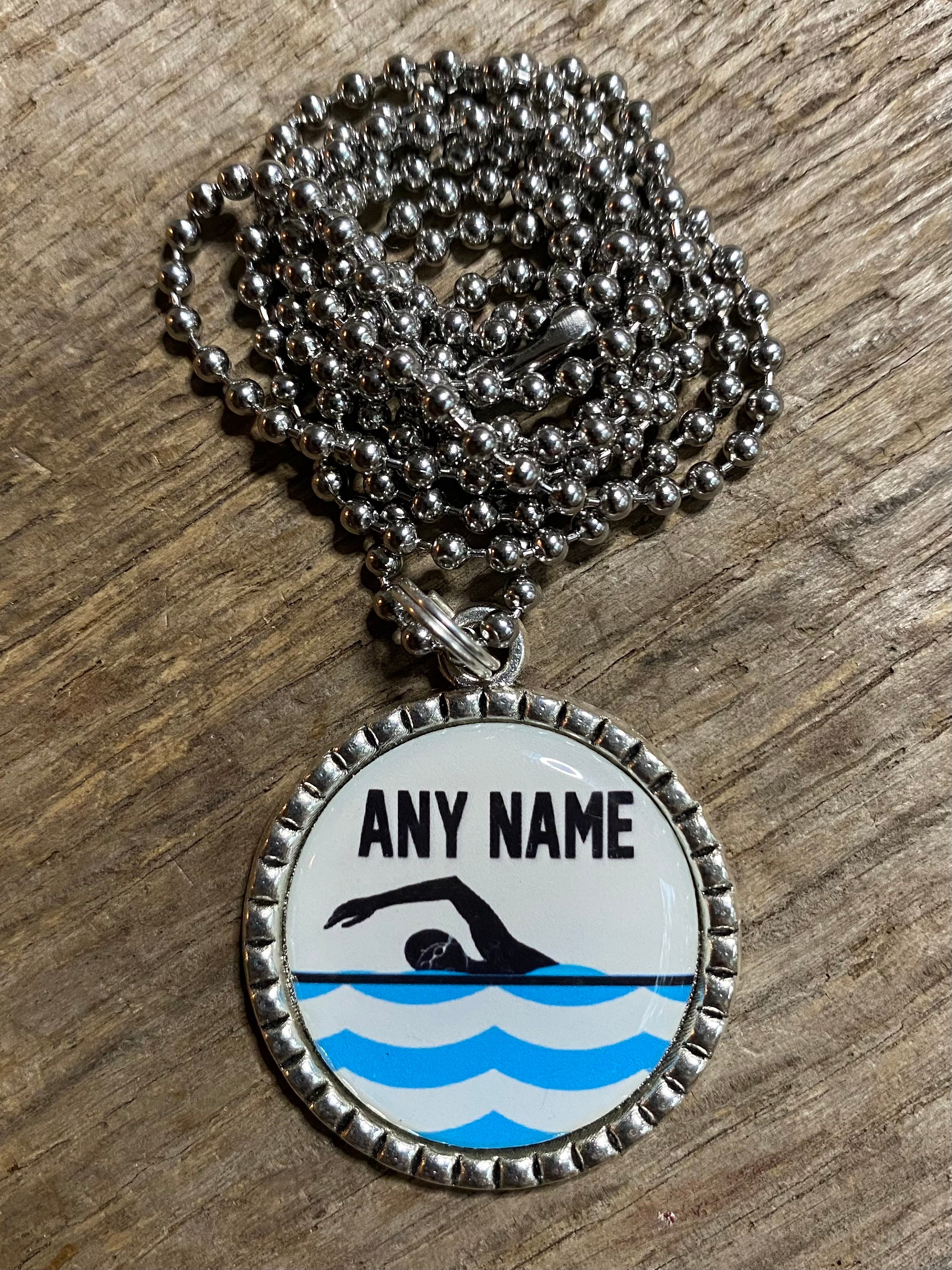 Swimmer Swim Team Mermaid Custom Personalized Name Number Mascot ...