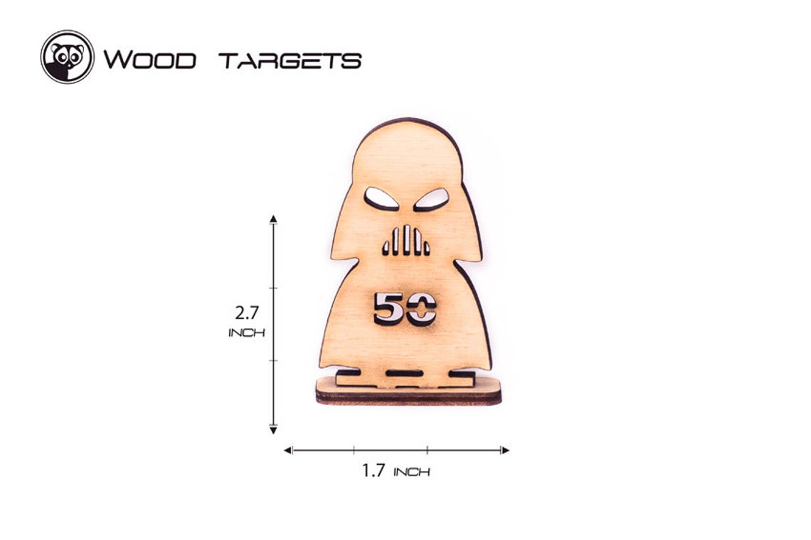 Darth Vader Star Wars Inspired Shooting Targets for Rubberband Guns or ...
