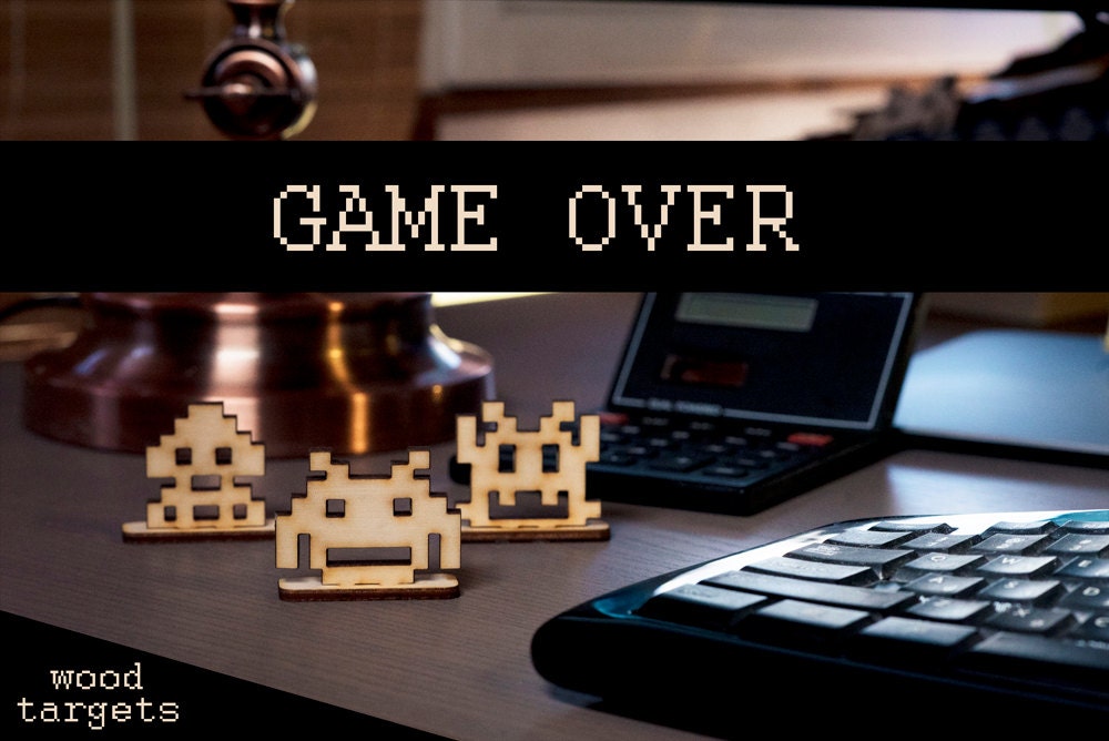 Space Invaders Shooting Targets. Wooden DIY Targets. Perfect | Etsy