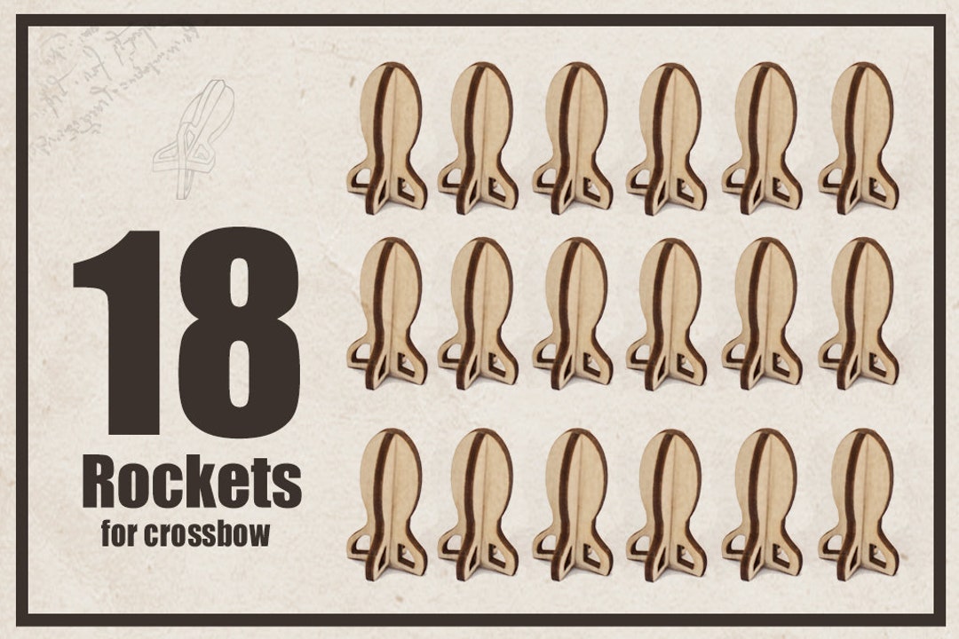 Set of 18 Rockets for Crossbow DIY Kit. - Etsy