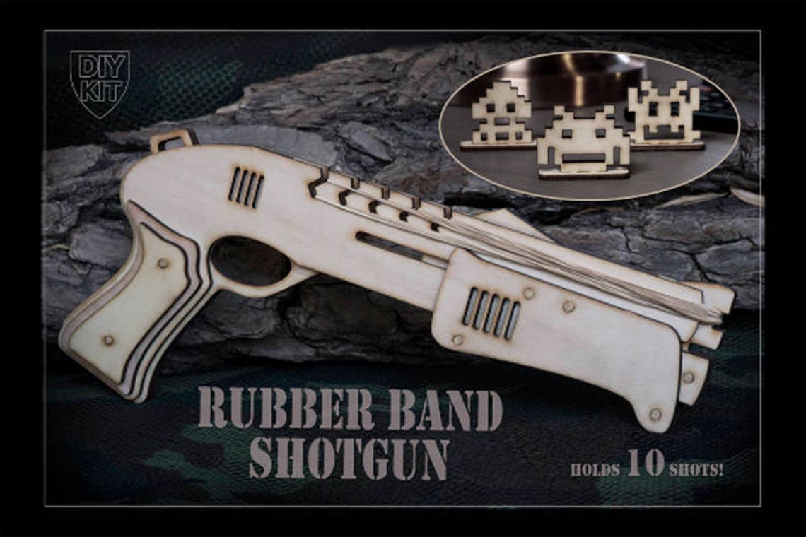 Gift For Brother Gamer Gift Space Invaders Rubber Band Gun | Etsy