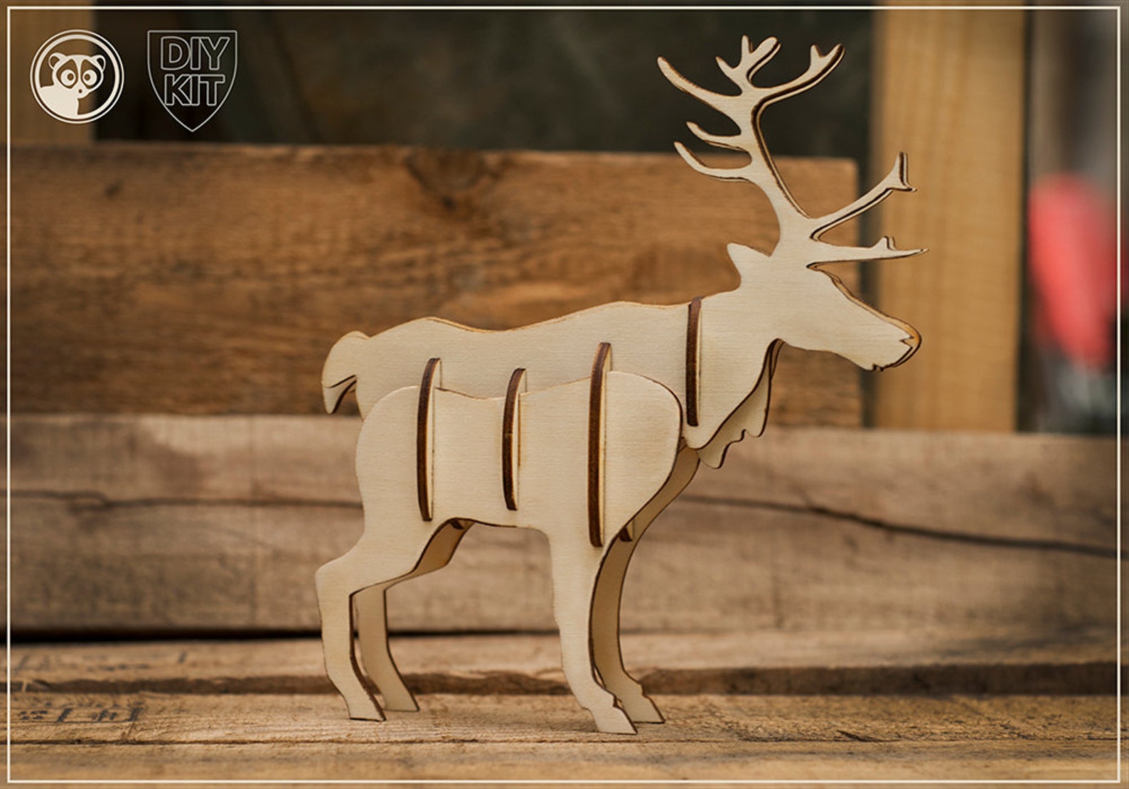 Deer DIY Kit, Animal Figure Gift for Boy, Do It Yourself Kids Gift ...