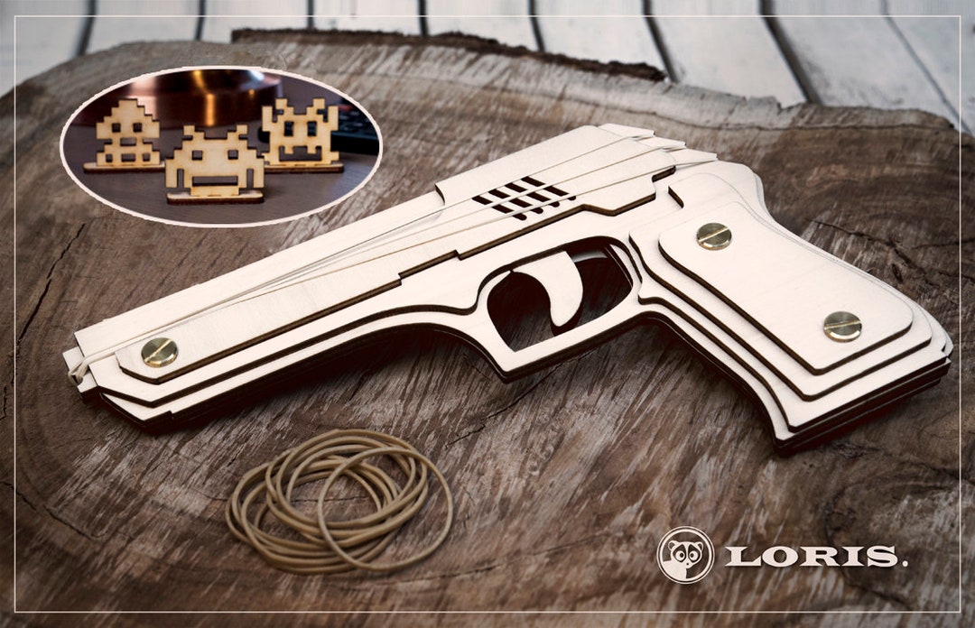 Husband Gift Space Invaders Rubber Band Gun. Boy's Gift - Etsy