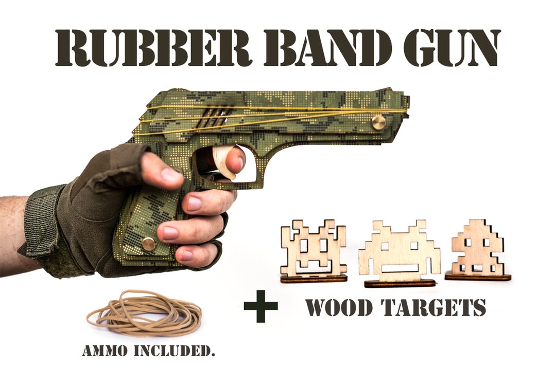 Weihnachtsgeschenk für Jungen, Armee-Gummiband-Gewehr, Space Invaders ...