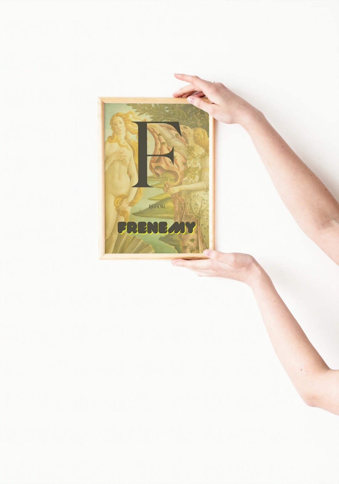 Colorful Maximalist Typography Printable Poster Frenemy Digital Print ...