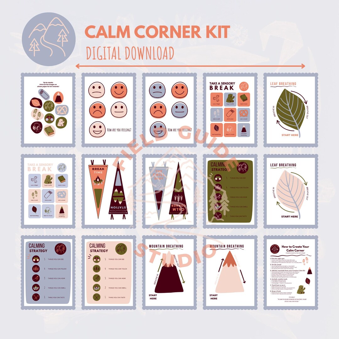 Creative Calm Kit – Printable Calm Corner Tools - Etsy UK