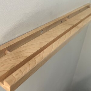 Handcrafted Maple Wood Sports Card Display - 24" Length, 2.5" Depth - Etsy