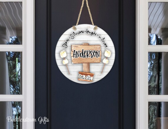 Stories Smores Laughs & More Door Decor Smores Lover | Etsy