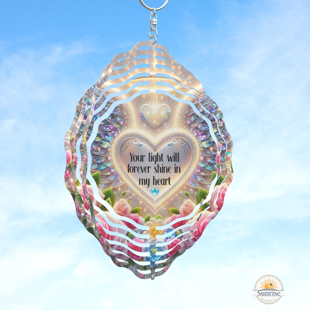 Personalized Memorial Wind Spinner: Remembrance Garden Decor - Etsy
