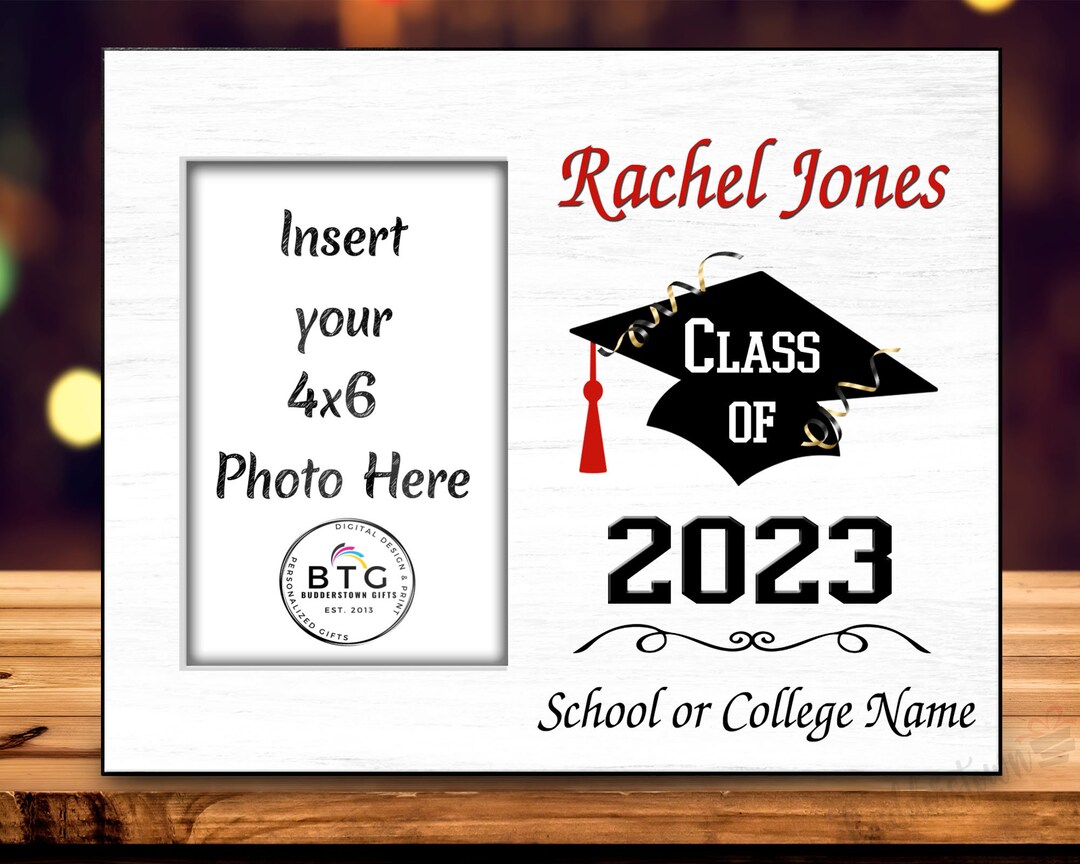 Highschool College Graduate 2023 Personalized Graduation Frame ...