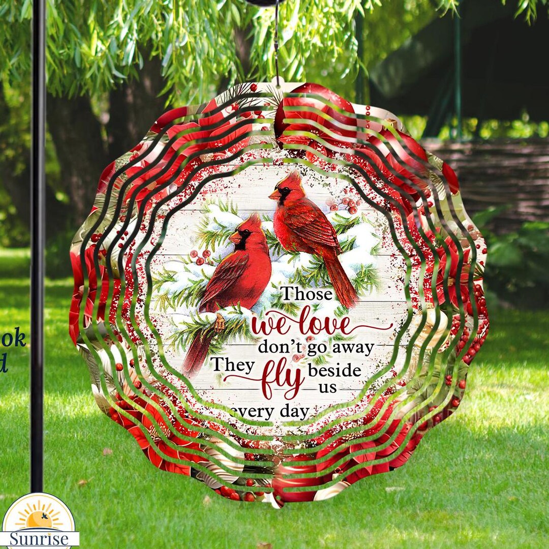Cardinal Memorial Wind Spinner: Sympathy Garden Keepsake - Etsy