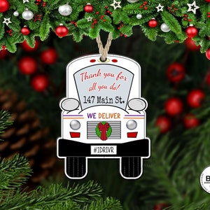 Fedex Driver Ornament - Gift for Fedex Driver - Delivery Service Gift ...