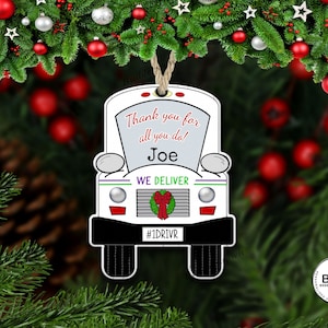 Fedex Driver Ornament - Gift for Fedex Driver - Delivery Service Gift ...