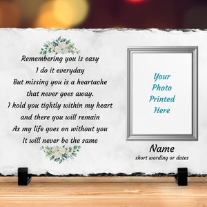 Memorial Photo Gift, Loss of a Loved One, Remembering You, Sympathy Gift, Remembrance Gift ...
