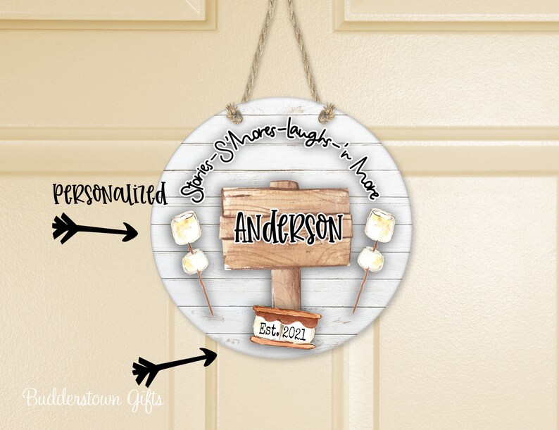 Stories Smores Laughs & More Door Decor Smores Lover - Etsy