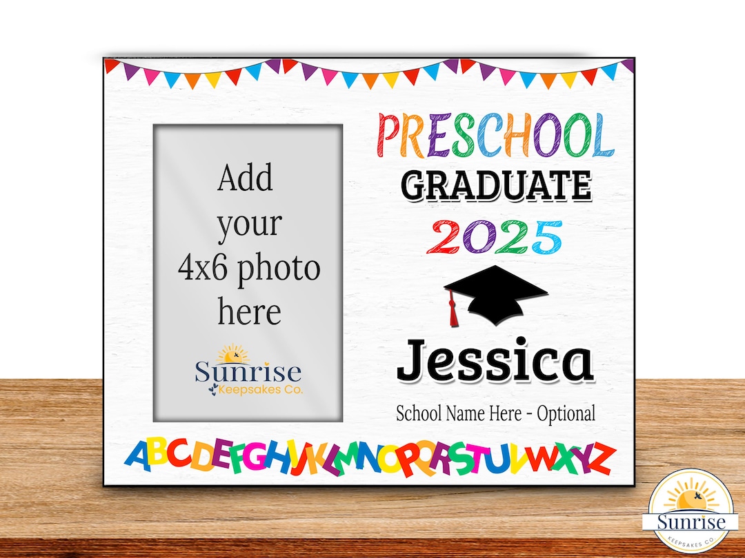 Personalized Preschool Graduation Frame: Keepsake Photo Gift - Etsy