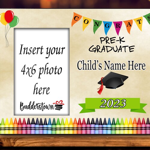 Pre-k Graduate Personalized Frame Graduation Gift for Pre-k - Etsy