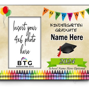 Kindergarten Graduate Personalized Frame, Graduation Gift for ...