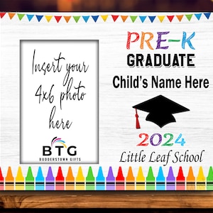 Pre-k Graduate - Personalized Kids Graduation Frame - Etsy