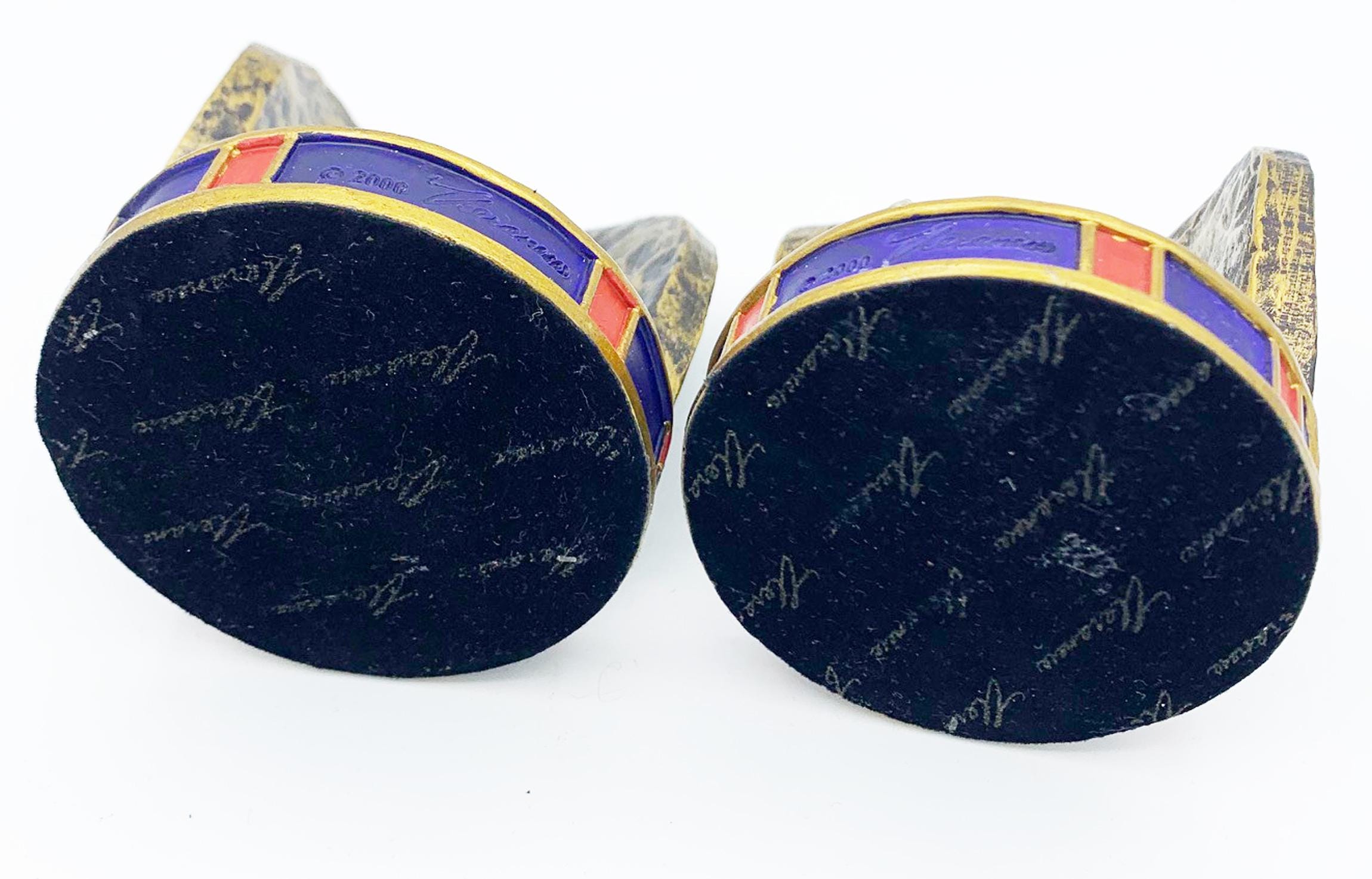 Vintage Egyptian Scarab Candle Holders Set of 2 - Free Shipping - Etsy