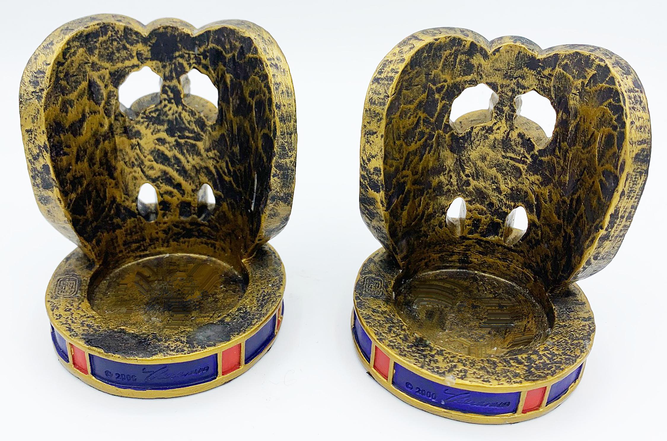 Vintage Egyptian Scarab Candle Holders Set of 2 - Free Shipping - Etsy