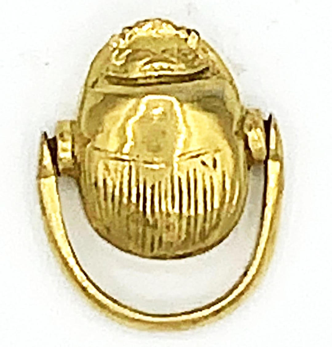 Vintage MMA Scarab Swivel Ring King Tut 1976 Exhibit 24K Gold ...
