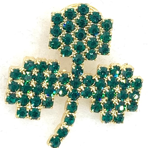 Rhinestone Shamrock - Etsy
