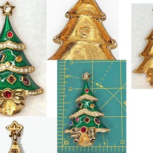 Vintage Kenneth Lane Christmas Pin Brooch Set Franklin Mint - Etsy
