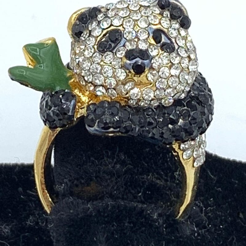 Panda Bear Ring - Etsy