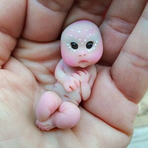Polymer Clay Babies Micro Mini Baby Alien ET SIZE 1.99 Gift Collectible ...