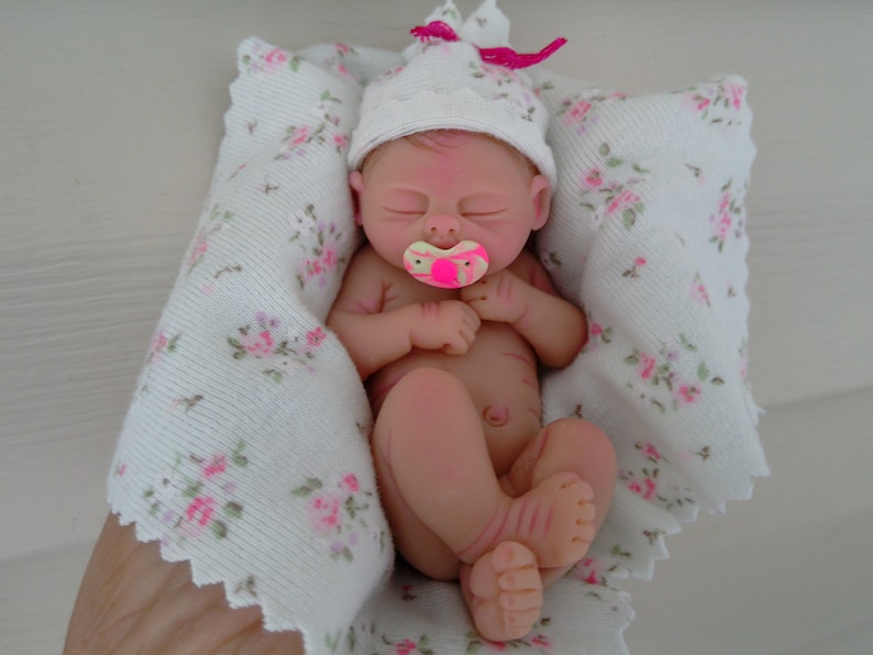 Polymer Clay Babies Sleeping Newborn Baby Girl SIZE 3.5 - Etsy