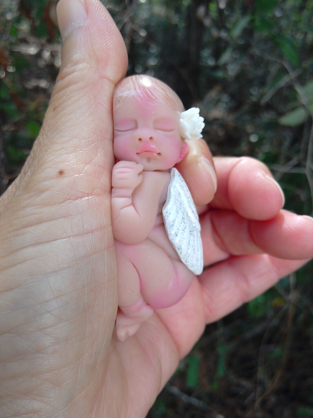 Polymer Clay Baby Angel Baby Girl SIZE 2.5 Gift - Etsy