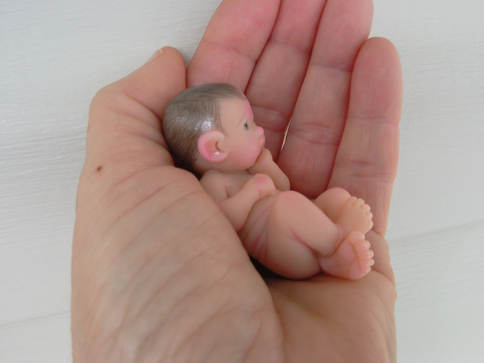 Polymer Clay Babies Awake Blue Eyes Gender Neutral Baby SIZE - Etsy