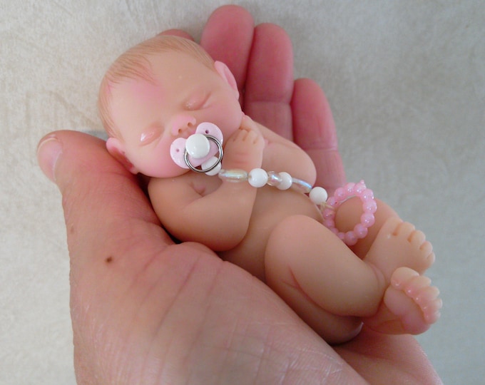 Polymer Clay Babies Sleeping Newborn Baby Girl SIZE 3.5 - Etsy