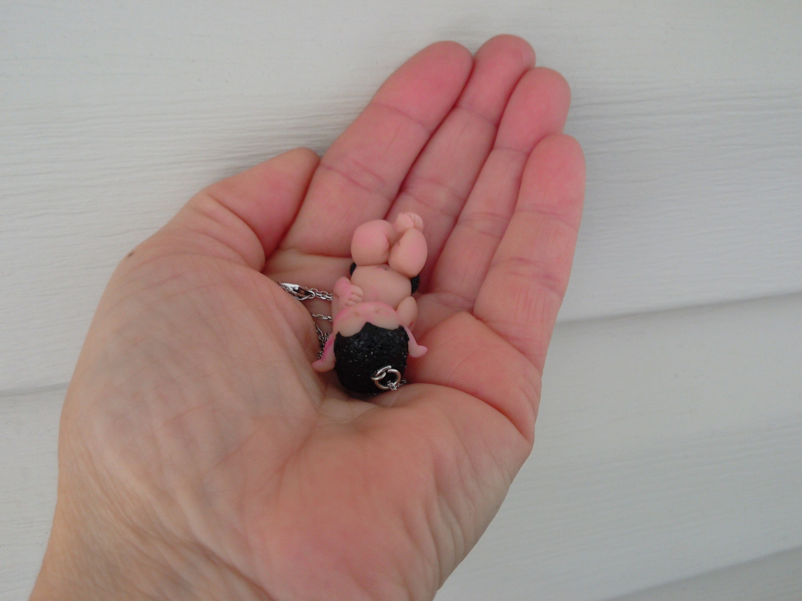 Polymer Clay Babies Micro Mini Baby Elf Necklace SIZE 1.5' | Etsy