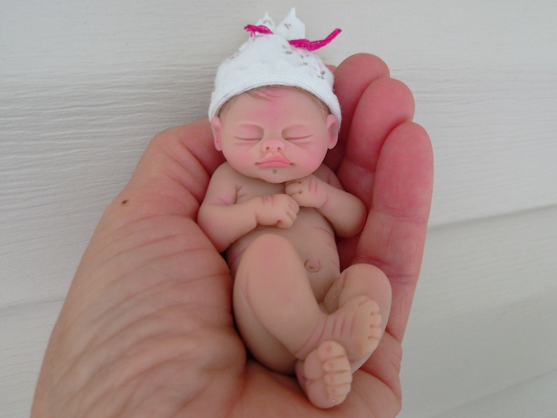 Polymer Clay Babies Sleeping Newborn Baby Girl SIZE 3.5 - Etsy