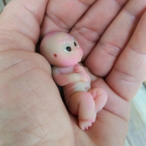 Polymer Clay Babies Micro Mini Baby Alien ET SIZE 1.99 Gift Collectible ...