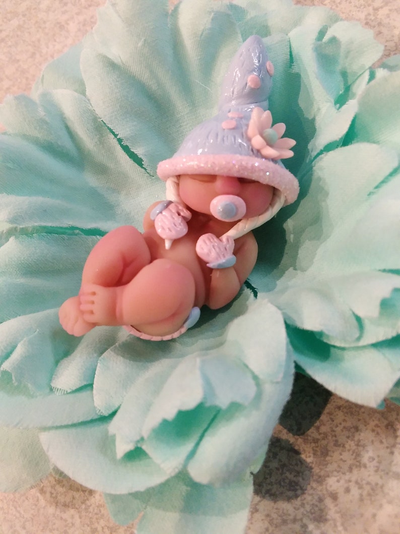 Miniature Polymer Clay Gnome Baby, Collectible OOAK Art Doll (2.5") - Etsy